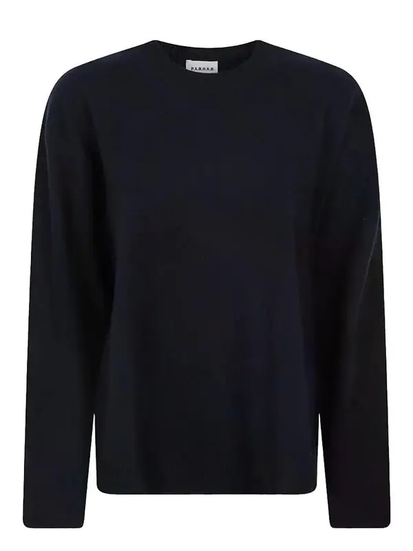 P.a.r.o.s.h Crew-neck Long-sleeve Sweater - Blue