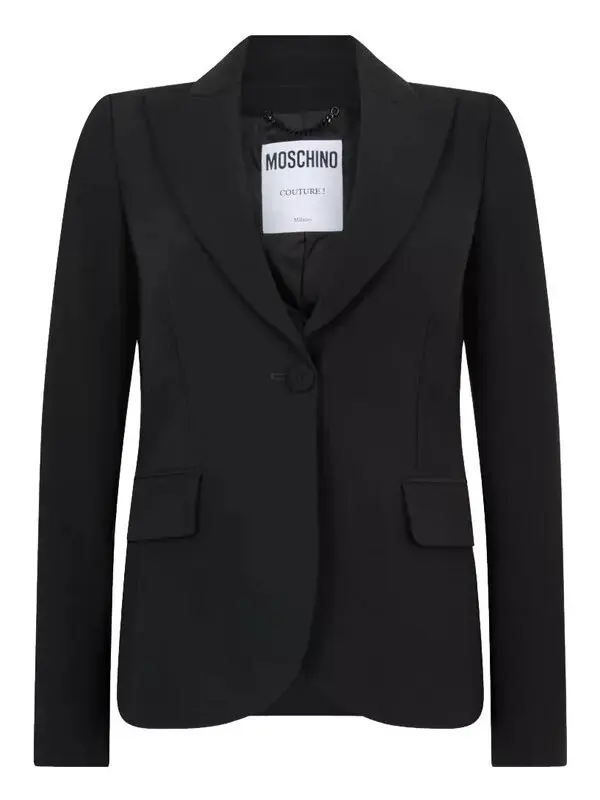 Moschino Single-breasted Peak-lapel Blazer - Black