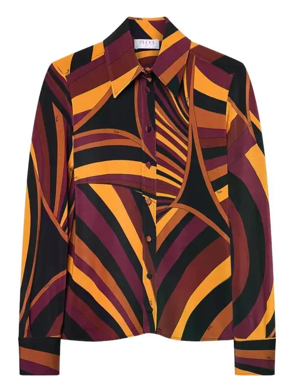 Emilio Pucci Iride Print Jersey Shirt - Black
