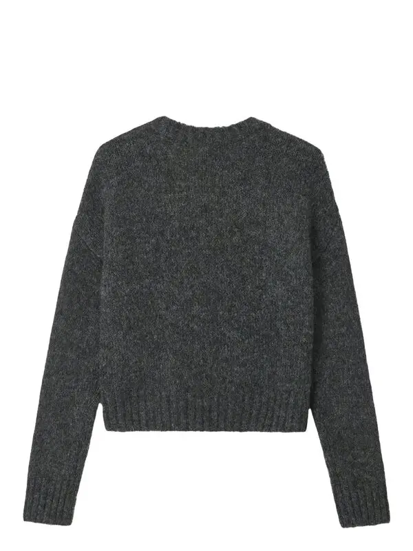 Izzue Graphic-print Knitted Cardigan - Grey