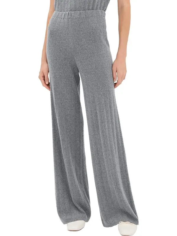 LISA YANG Shannen Cotton Cashmere Lounge Pants - Deep Cloud
