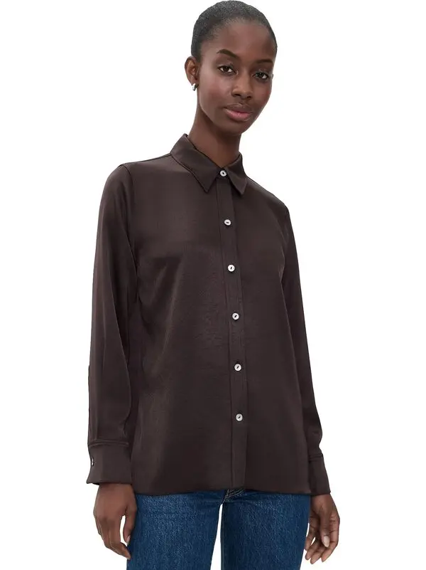 Citizens Of Humanity Tullah Button Down Shirt - Espresso