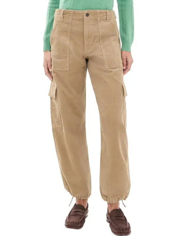 PISTOLA Honor Utility Corduroy Cargo Pants - Camel