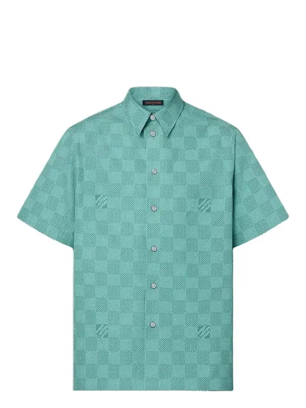 LOUIS VUITTON Printed Cotton Shirt - Teal