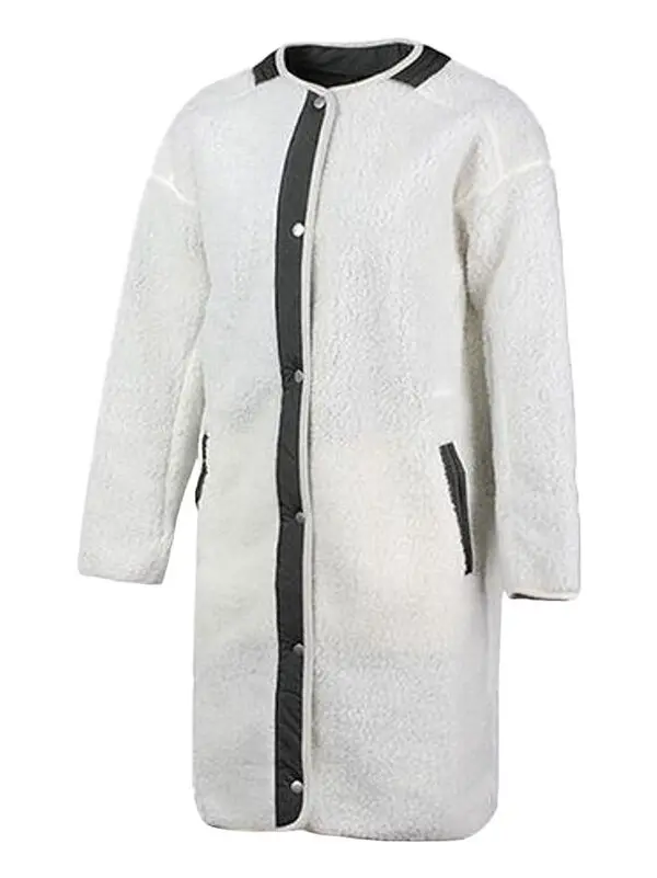 Adidas Fleece Jacket Asia Sizing 'white Black - White/black