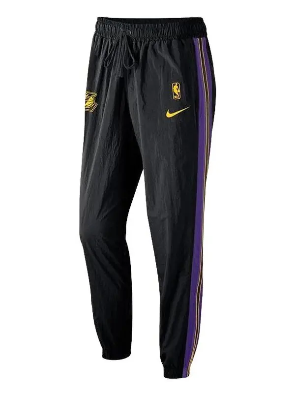 Nike X Nba Los Angeles Lakers Dri-fit Starting 5 Pants - Black