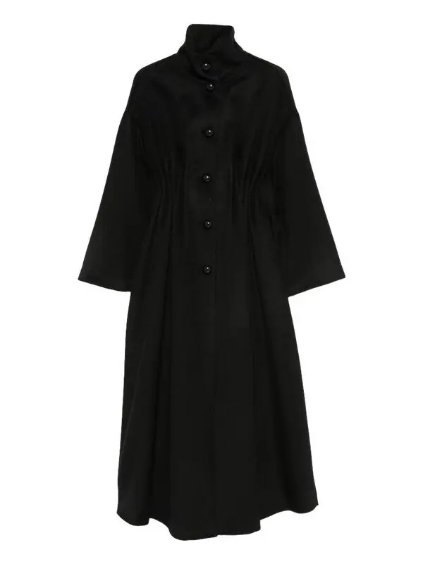 Emporio Armani Wool And Cashmere Coat - Black