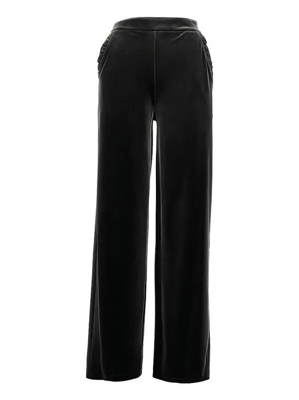 Emporio Armani Chenille Trousers - Black