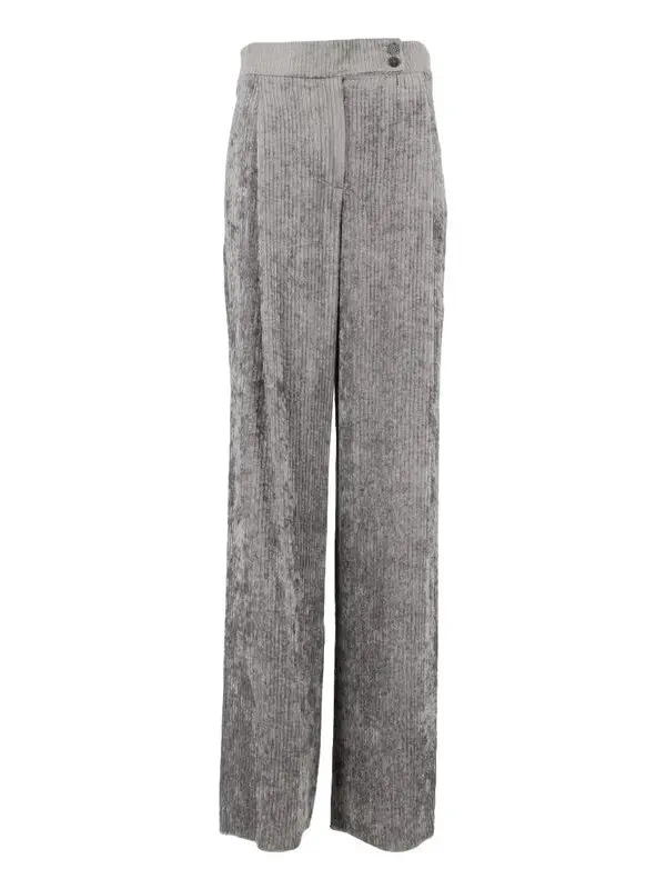 Emporio Armani Velvet Trousers - Grey