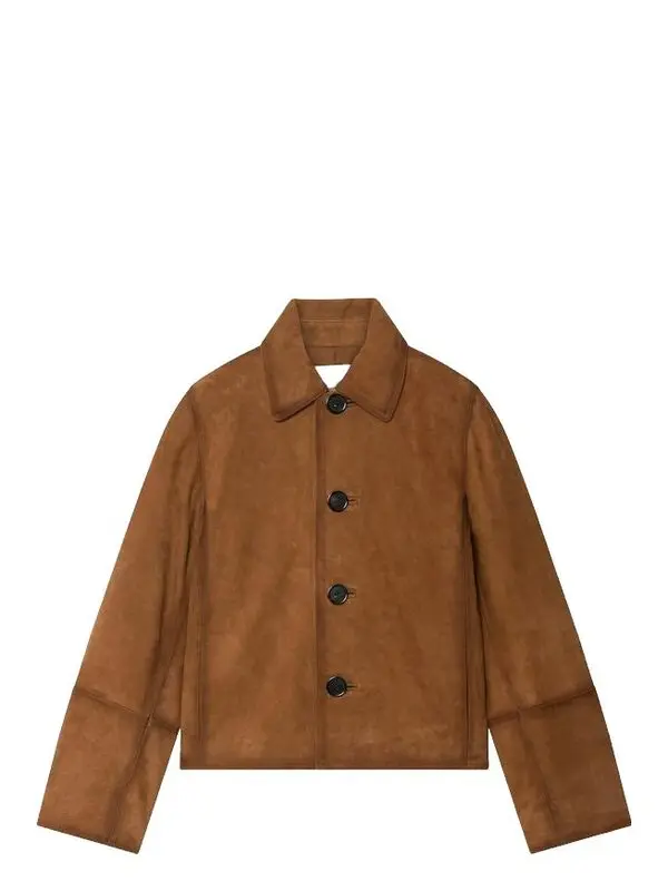 Zadig&Voltaire Lessa Suede Leather Jacket - Cognac