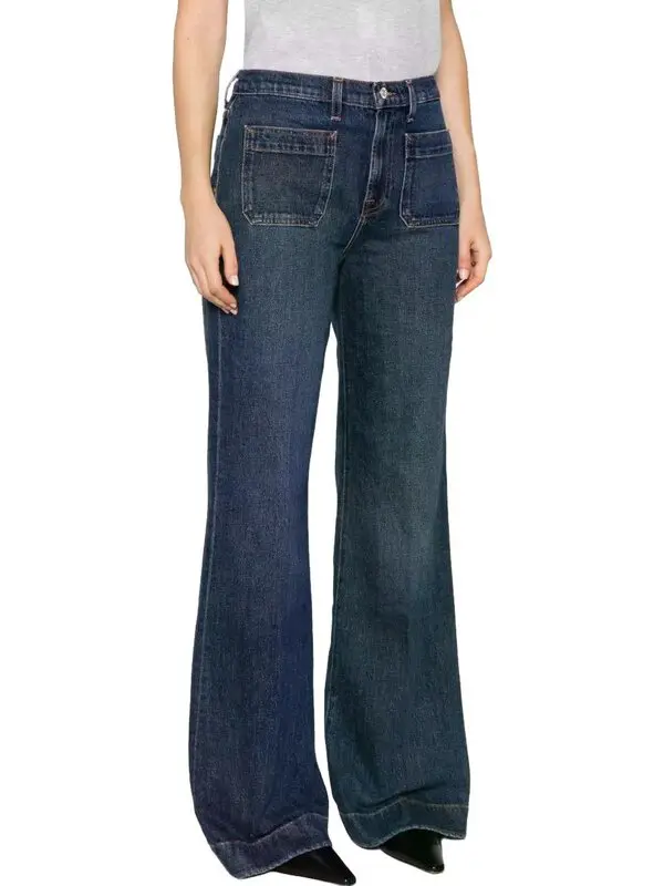 7 For All Mankind Radar Wide-leg Jeans - Blue