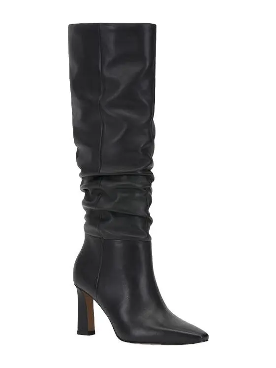 Vince Camuto Genisa Knee High Leather Boot - Black