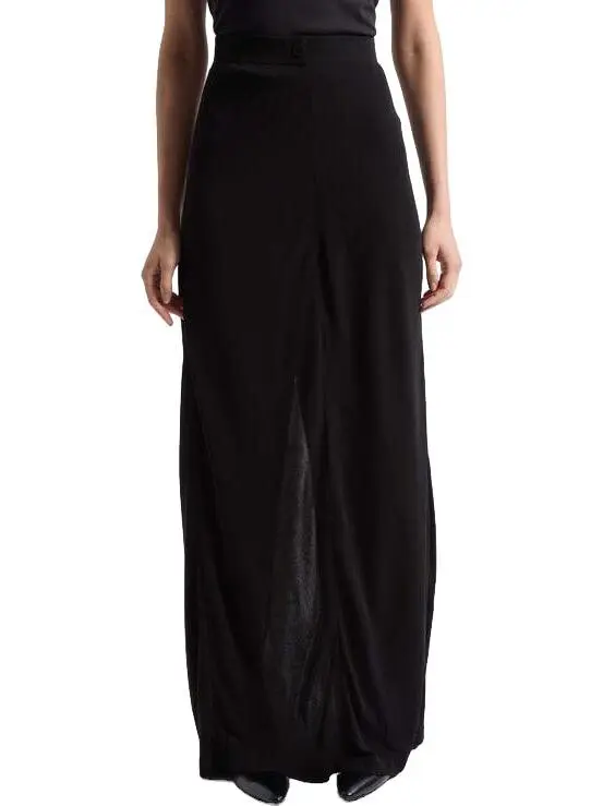 MAISON MARGIELA Fusion Jersey Maxi Skirt - Black