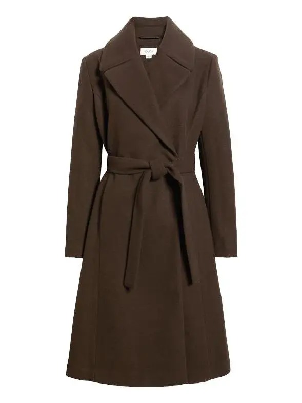CECE DUPRAZ Double Breasted Coat - Chocolate