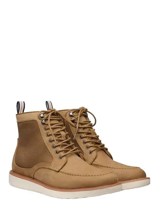 Swims Moc Toe Leather Boot - Cognac