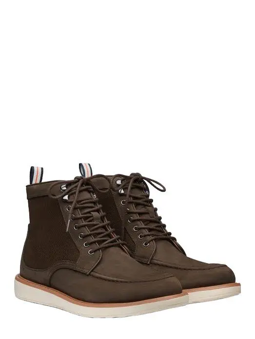 Swims Moc Toe Leather Boot - Espresso