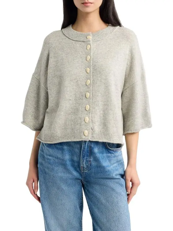 A.REN Romane Cardigan - Heather Grey