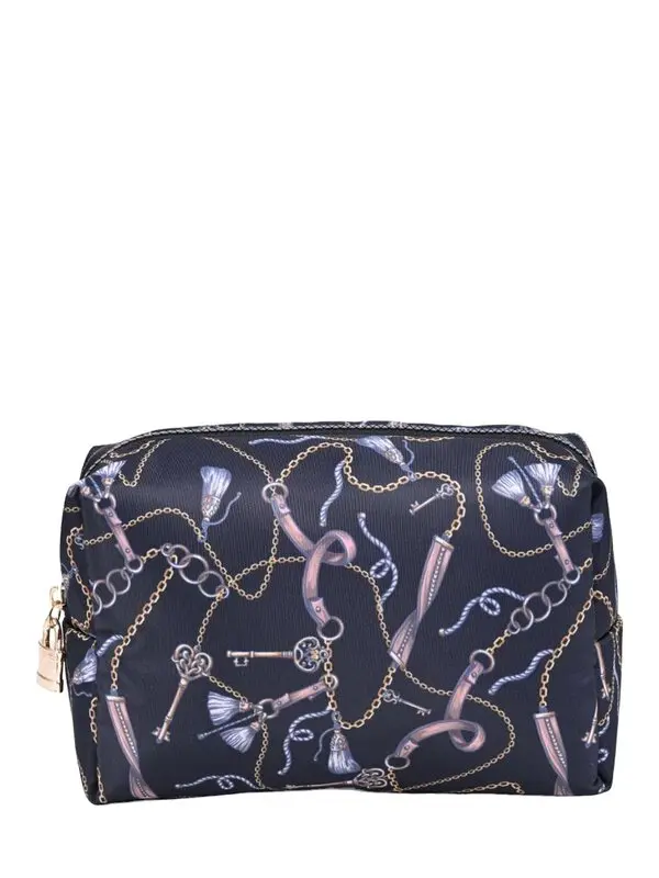 URBAN ESSENTIALS Lock & Luxe Cosmetic & Travel Organizer Pouch - Black