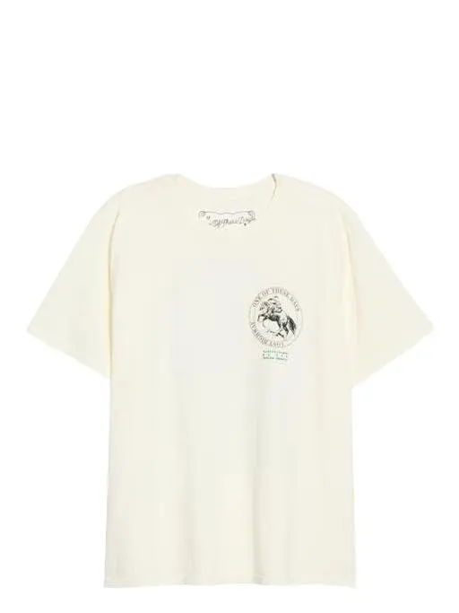 ONE OF THESE DAYS Milling Co. Cotton Graphic T-shirt - Bone