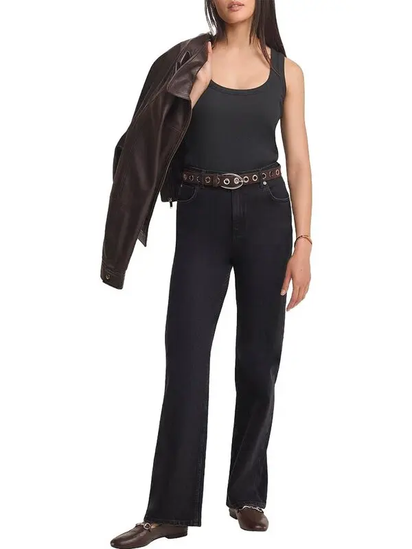 Mint Velvet Straight Jeans - Black