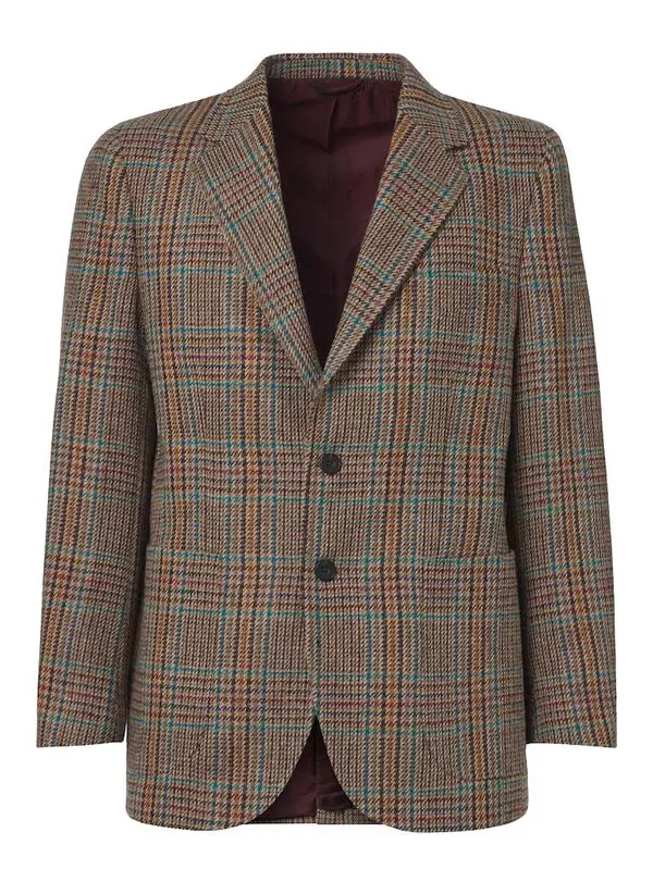 Rubinacci Checked Virgin Wool Blazer - Multicoloured