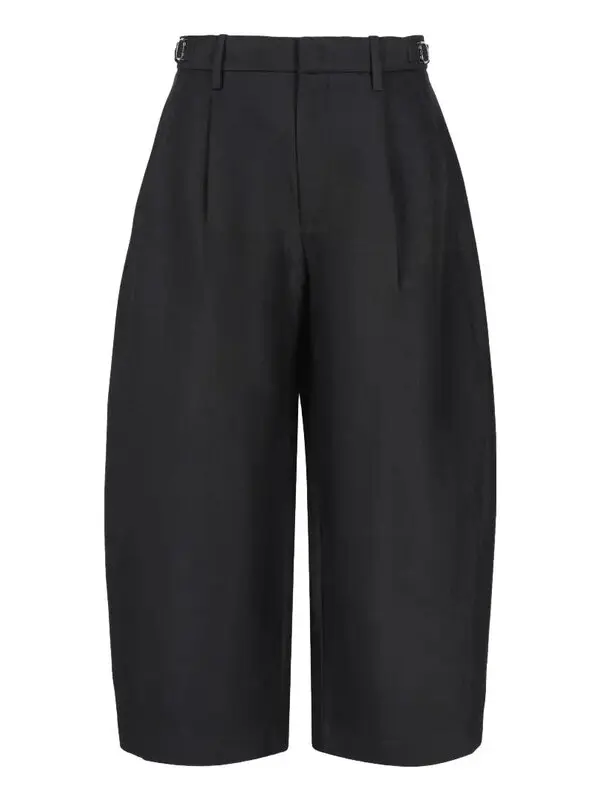 JNBY Pleated Wide-leg Trousers - Black