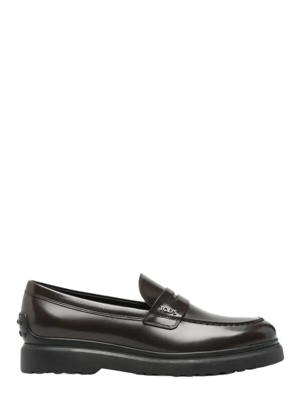 TOD'S Leather Loafers "calgary - Brown
