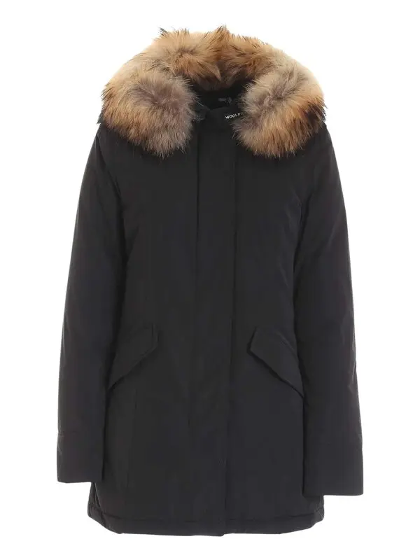 Woolrich Luxury Arctic Raccoon Parka - Black