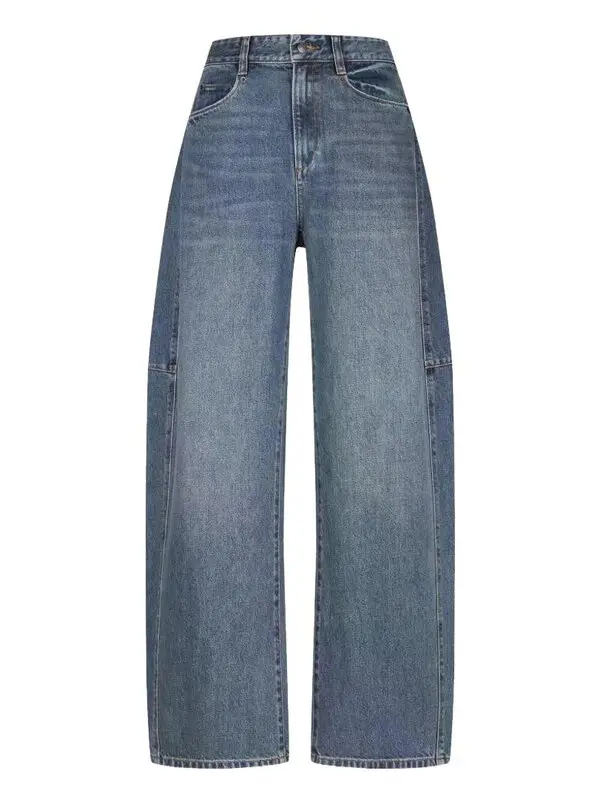 JNBY Barrel-leg Wide-leg Jeans - Blue