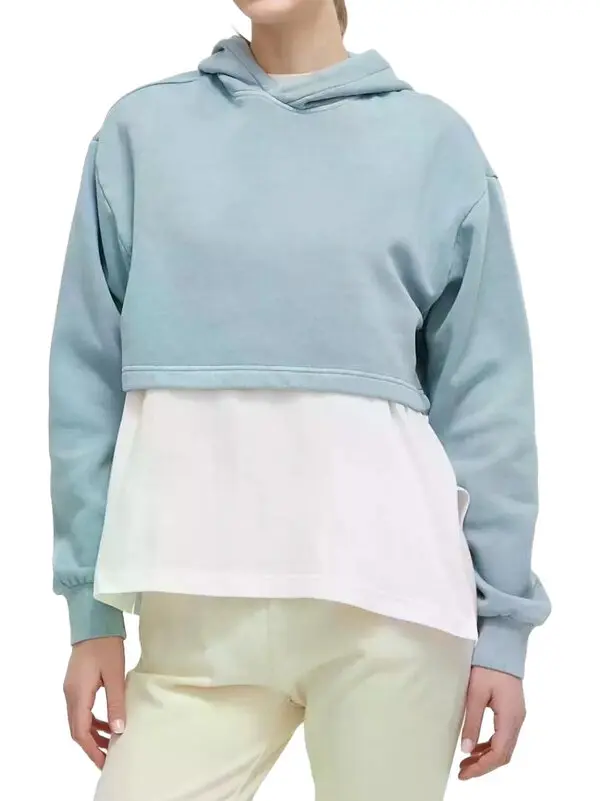 REEBOK Long-sleeve Cropped Hoodie - Blue