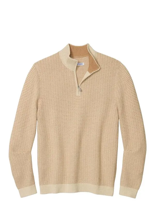 Tommy Bahama Coolside Clear Water Half Zip Sweater - Tanned