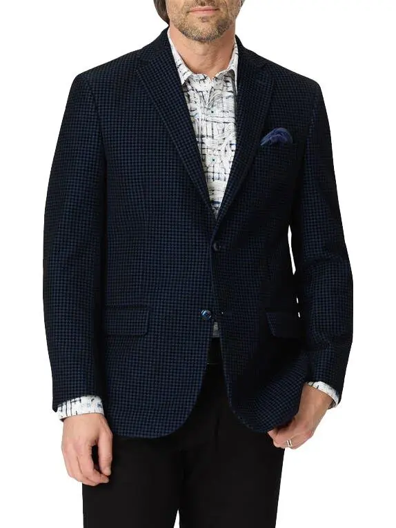 Robert Graham Somerton Houndstooth Sportcoat - Navy