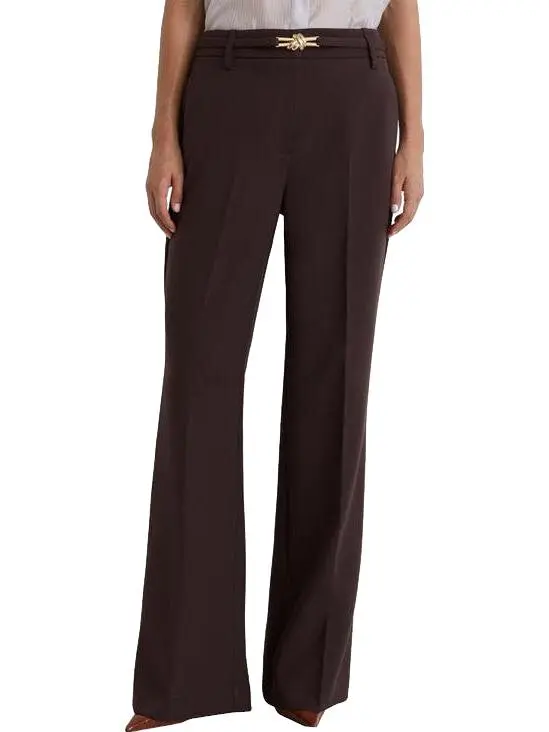 REISS Leona Wide Leg Pants - Grape