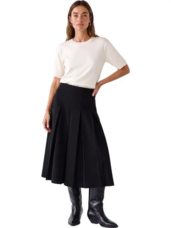 Koton Short Sleeve Knit T-shirt - Ecru