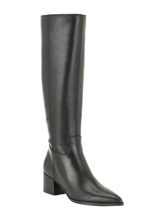 Nine West Bridgit Faux Leather Knee High Boot - Blk01