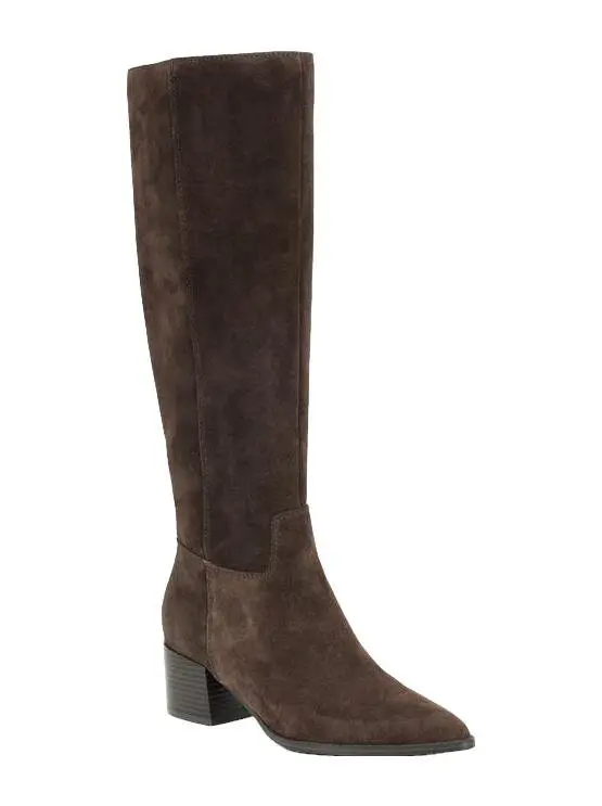 Nine West Bridgit Faux Leather Knee High Boot - Dbr01