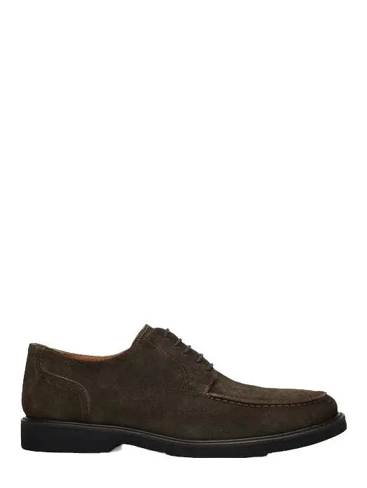 BELVEDERE Franco Suede Split Toe Derby - Olive