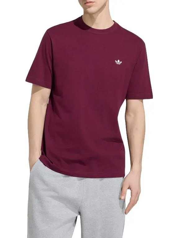 Adidas Trefoil Essentials Cotton T-shirt - Maroon