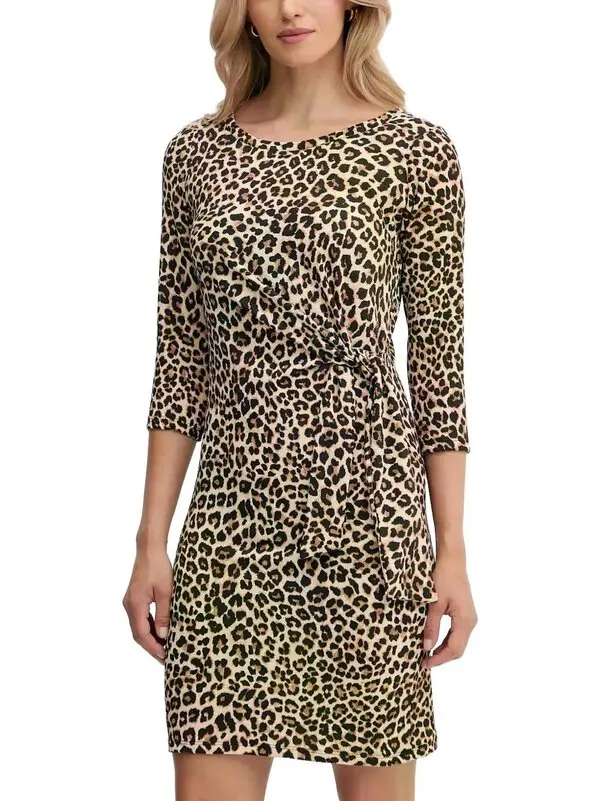 MORGAN Animal-print Mini Dress - Neutrals