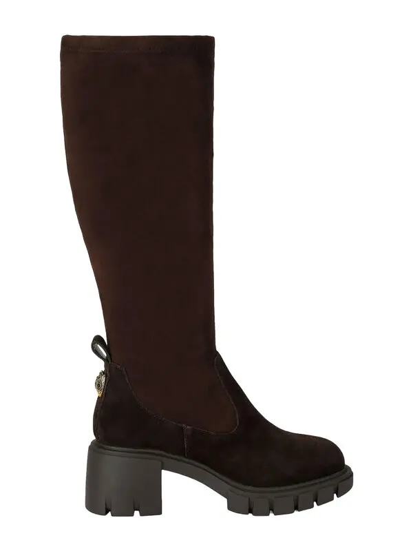 Kurt Geiger Suede Clarence Knee-high Boots - Brown