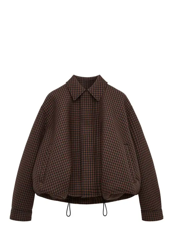 Loewe Wool-blend Drawstring Jacket - Brown
