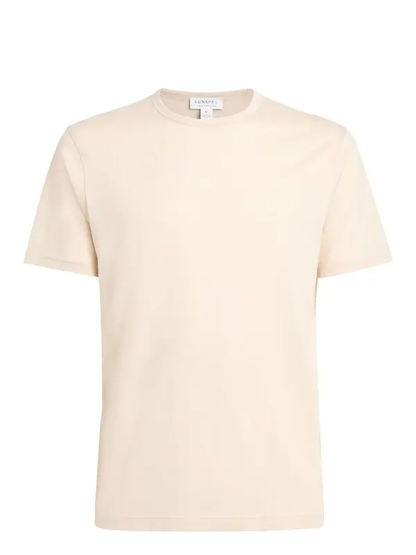 Sunspel Supima Cotton Classic T-shirt - Brown