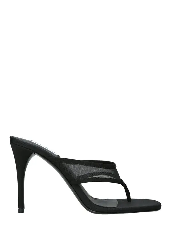 Alaïa Mesh Infra Thong Mules 90 - Black
