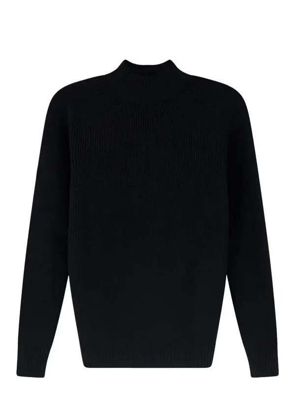 GRAN SASSO Virgin Wool Turtleneck - Black