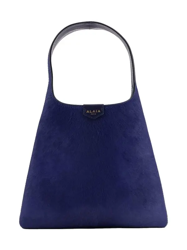 Alaïa Ponyskin Hobo Handbag - Blue