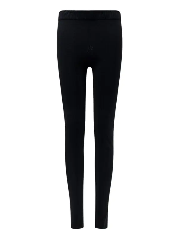 Balenciaga Viscose Blend Leggings - Black