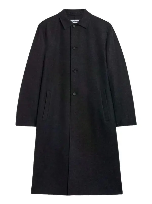 JIL SANDER Double Cashmere Coat - Grey