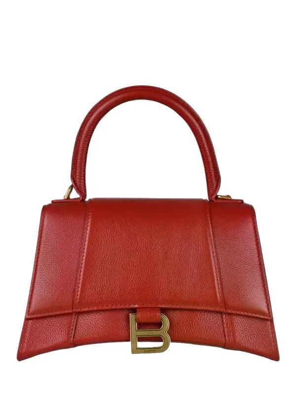 Balenciaga Small Hourglass Tote Bag - Red