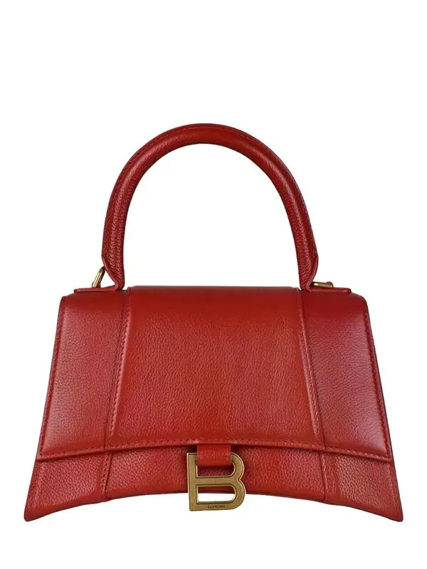 Balenciaga Small Hourglass Tote Bag - Red