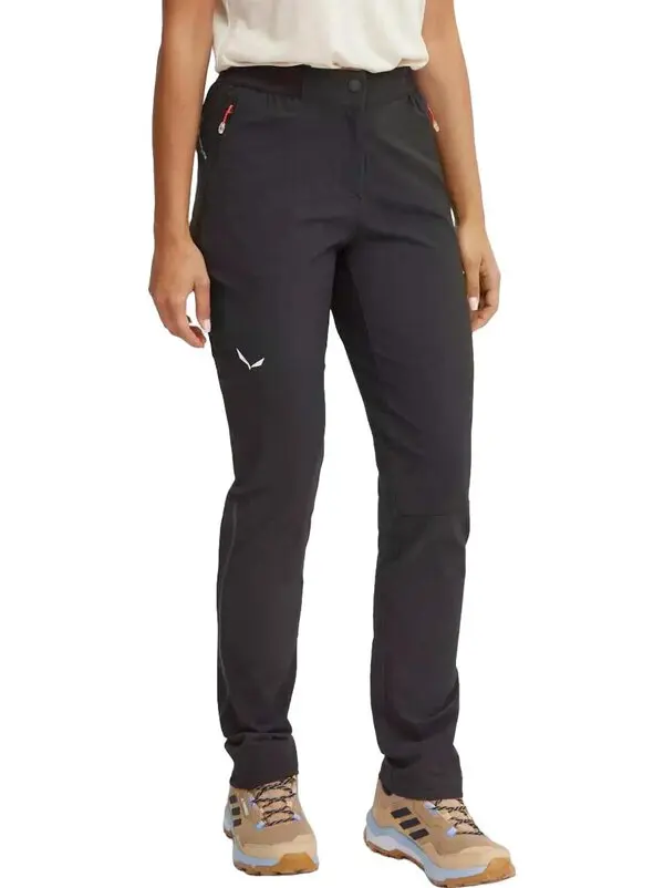 SALEWA Durastretch Logo-print Trousers - Black